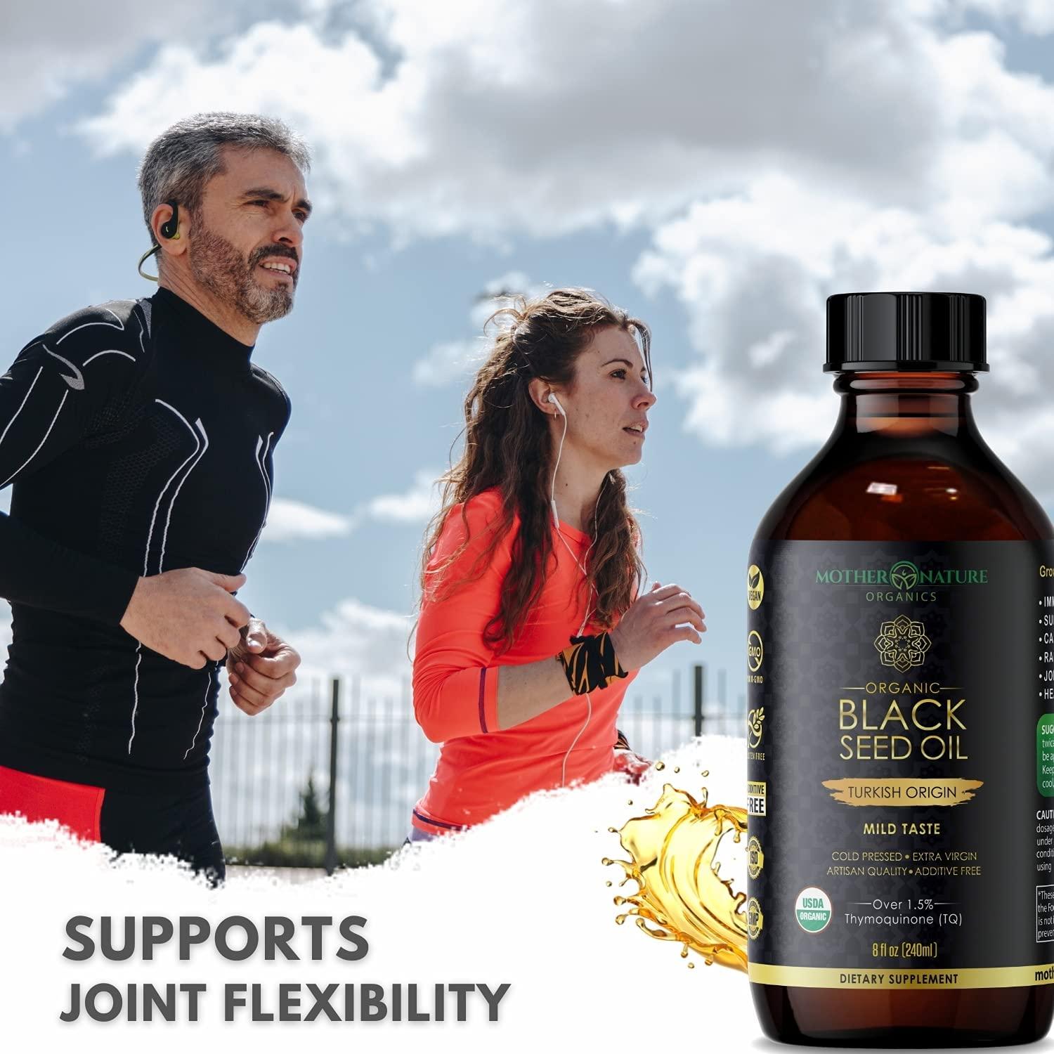 Mother Nature Organics Black Seed Oil - Organic Cold-Pressed Nigella ...