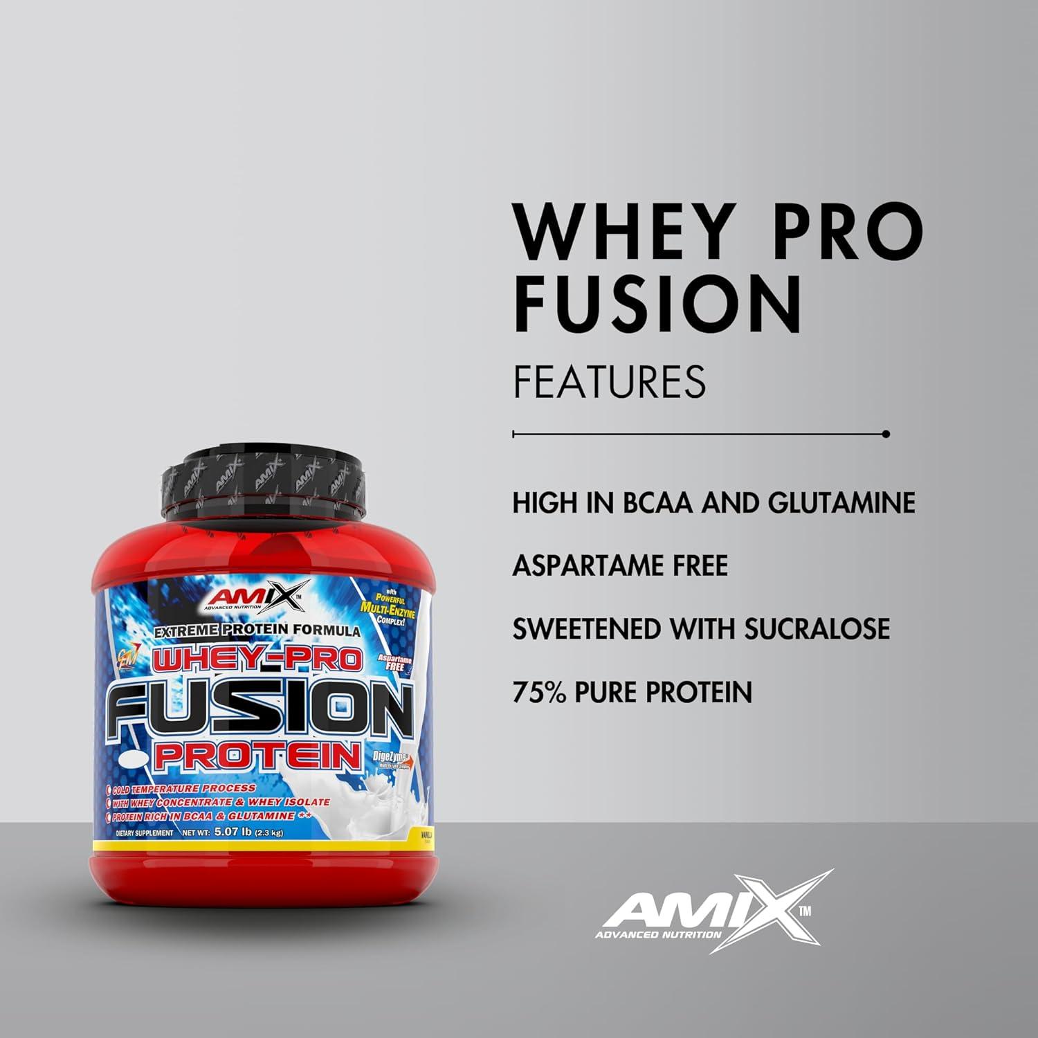 Amix Whey Protein Pure Fusion - Ultra Filtered Whey Concentrate ...