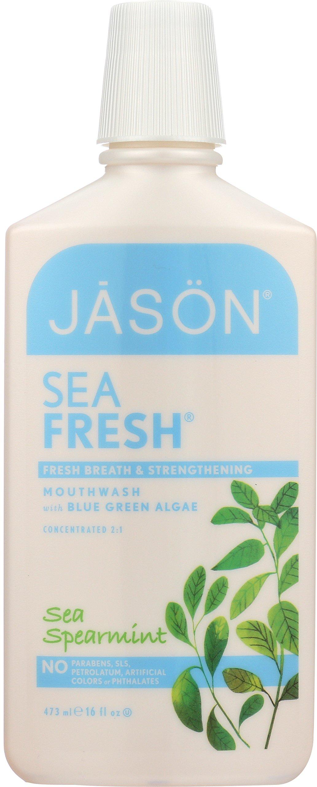 Jason Sea Fresh Strengthening Sea Spearmint Mouthwash 16 oz