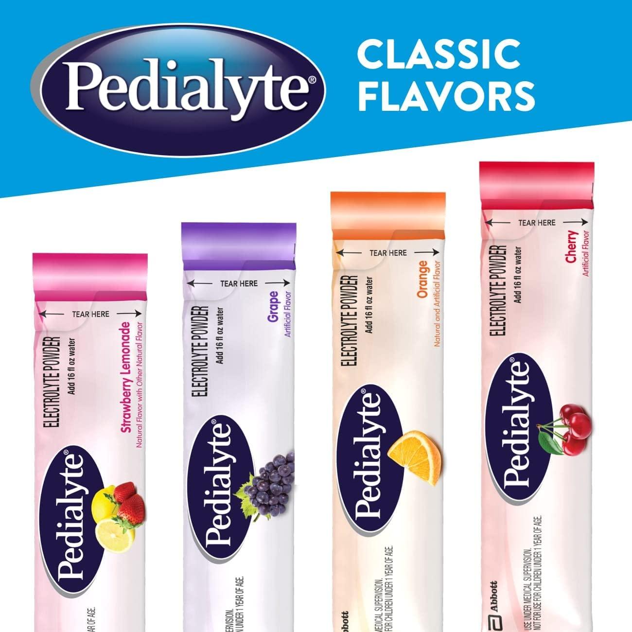 Pedialyte Electrolyte Powder Sticks Variety Pack - 24 Count, 0.6 oz ...