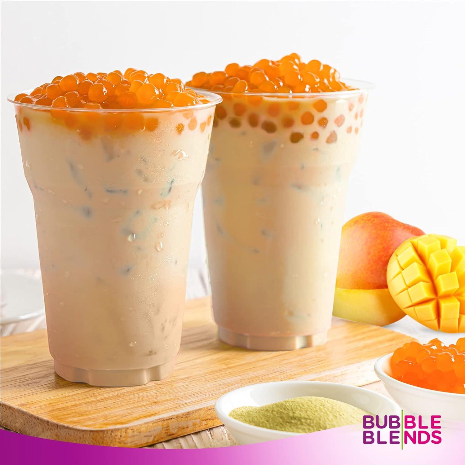 Bubble Blends Mango Popping Boba (450g) - Fruit Juice-Filled Pearls for ...