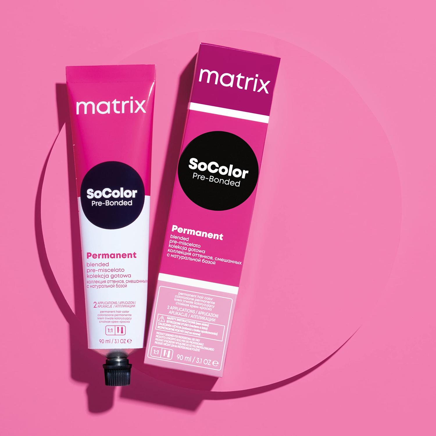 NEW MATRIX SOCOLOR PRE-BONDED PERMANENT COLOR 90ML - 1A
