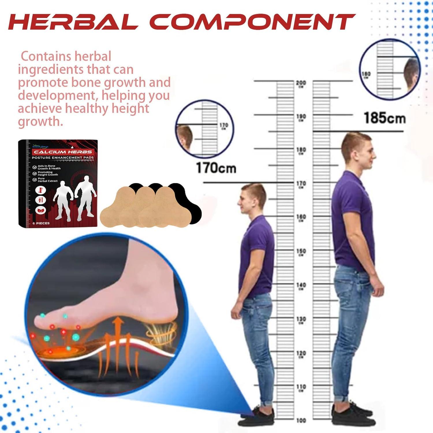 Herbal Height Increasing Foot Patches Herbal Calcium Support Patches ...