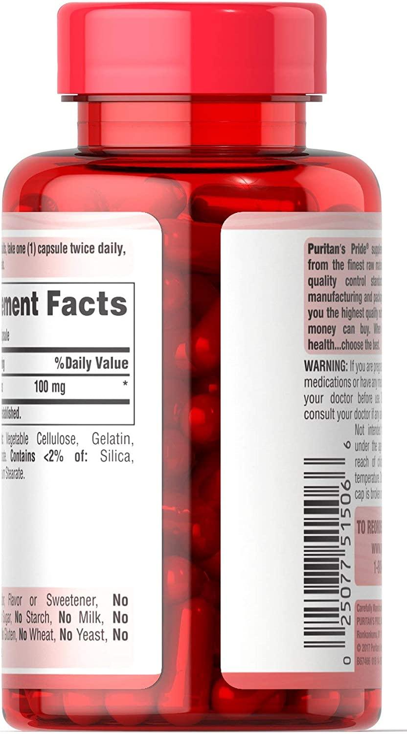 Puritan's Pride Raspberry Ketones 100mg - 120 Capsules | Rapid Release Formula | Buy Now with ...