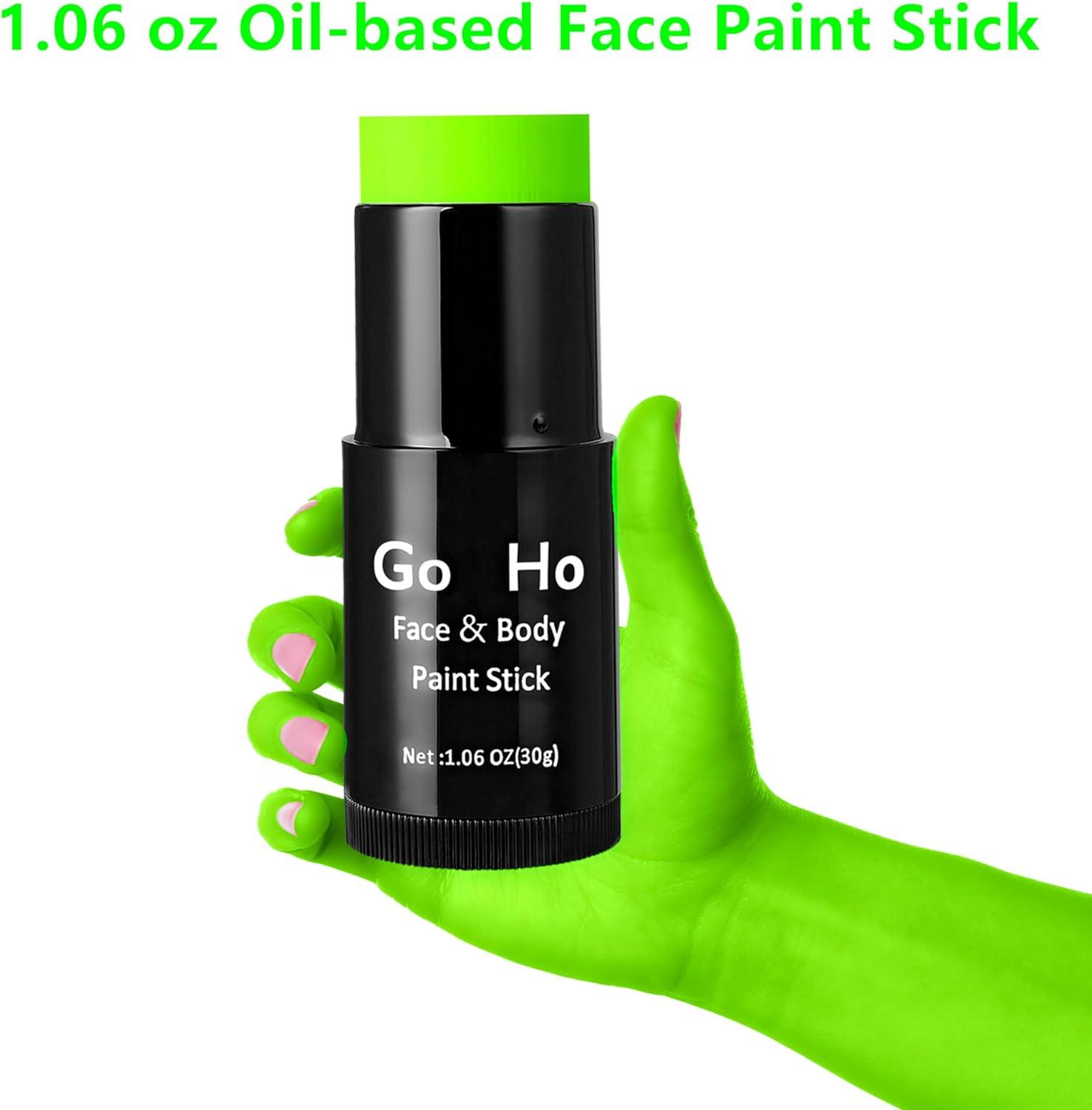 Go Ho Cream-Blendable Light Green Face Paint Stick (1.06 Oz) for Grinch ...
