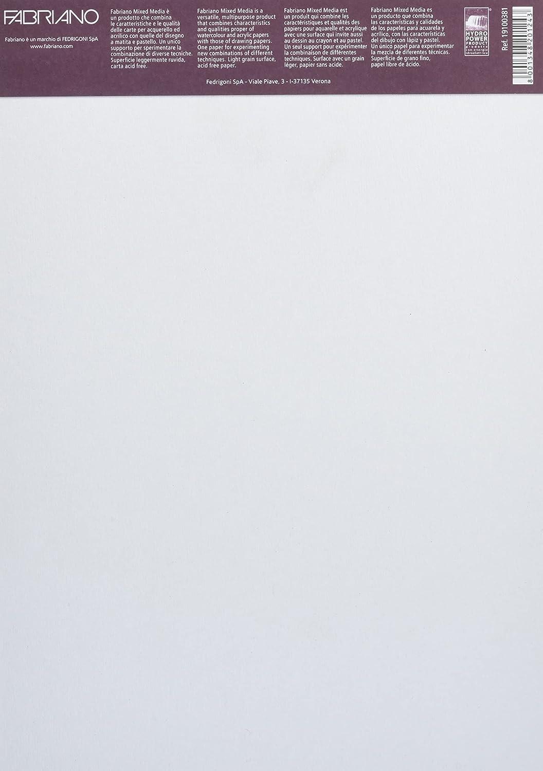 Fabriano Mixed Media Pad A4 White | Premium Quality Sketchbook for ...