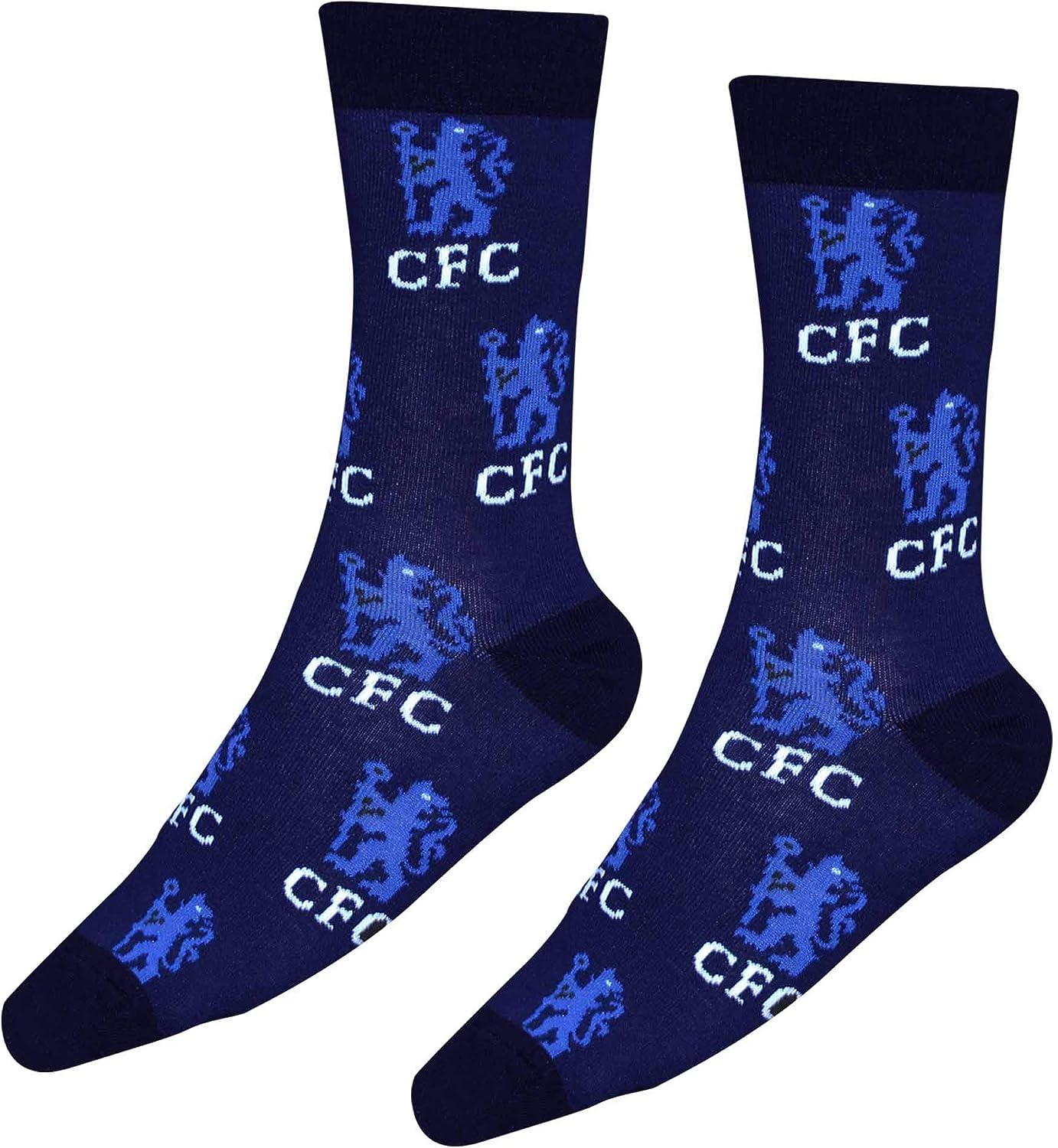 Chelsea FC Football Crest Socks - Official Merchandise for True Fans ...