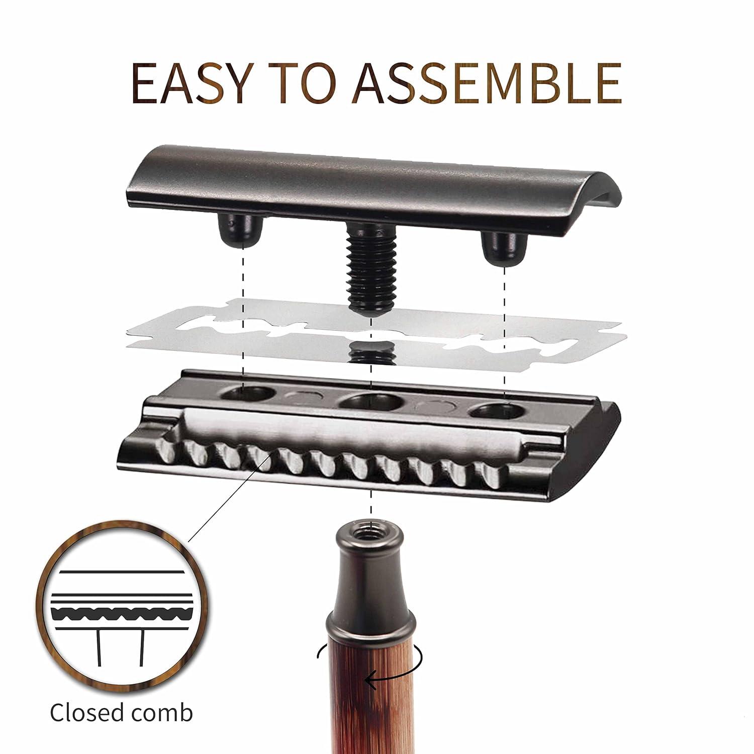 Eco-Friendly Safety Razor for Men & Women | Bamboo Grip Razor Plane ...