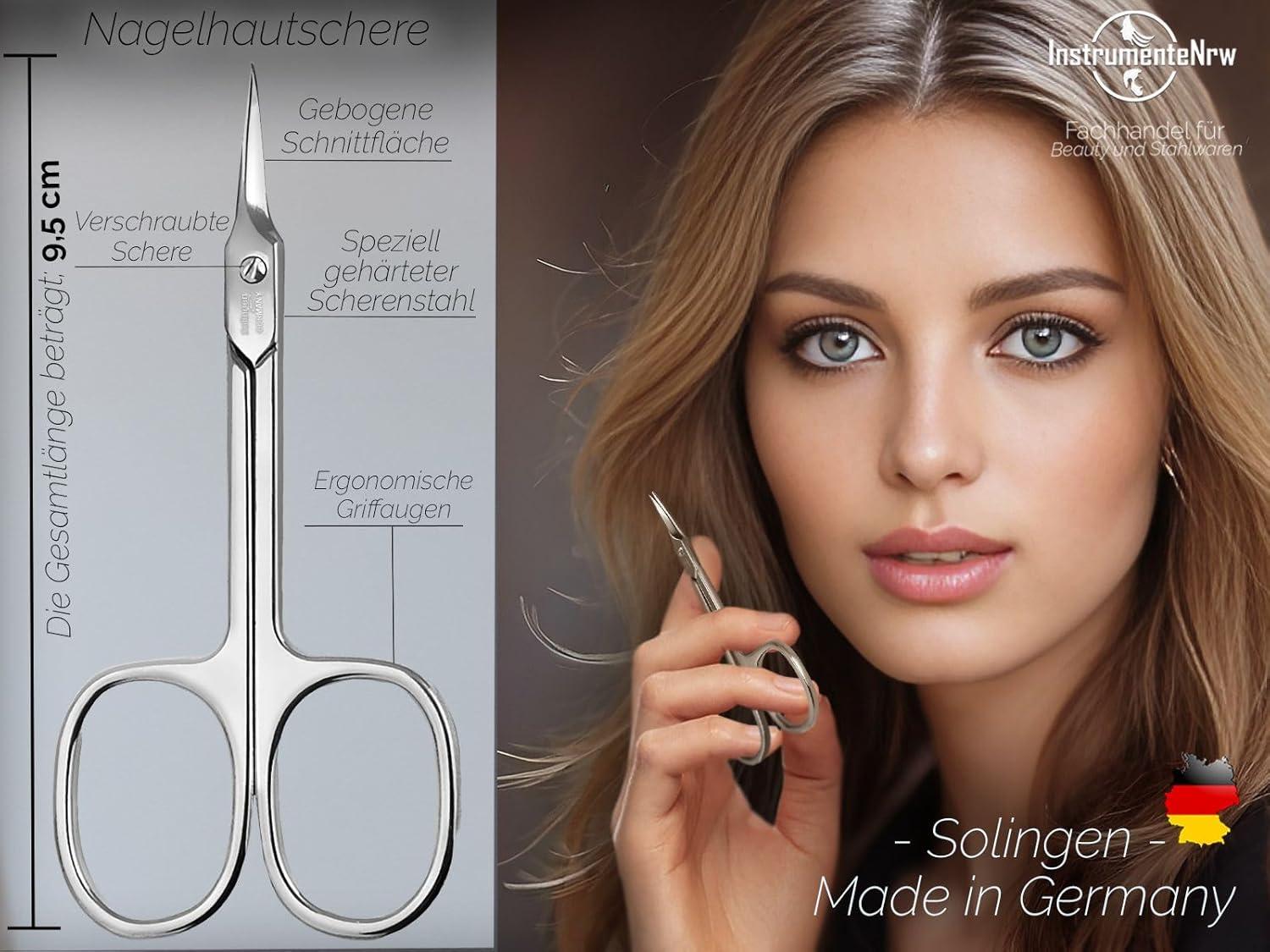 Calvious Skin Scissors from Solingen Germany - Sharp Curved Cut Surface ...