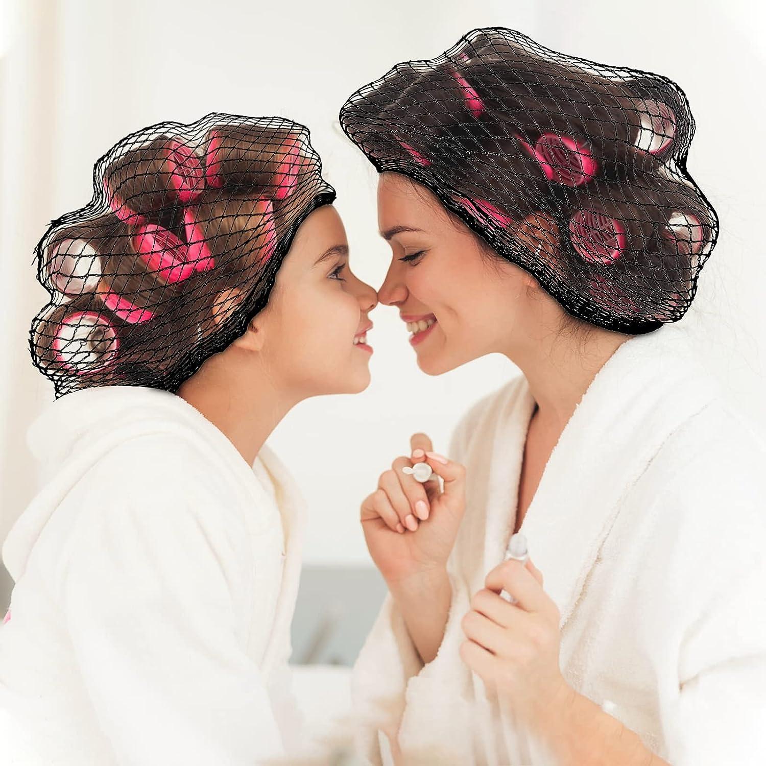 5PCS Cotton Triangle Hair Nets for Rollers | Mesh Hair Setting Nets for ...