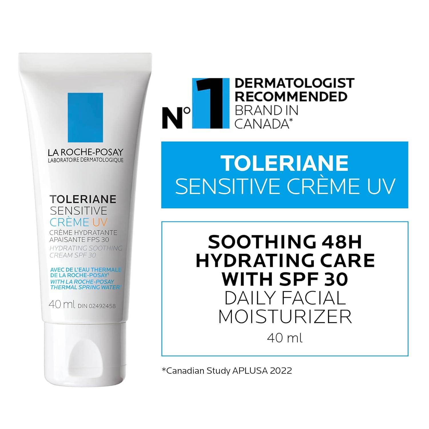 La Roche-Posay Face Moisturizer Toleriane Sensitive Face Cream with ...