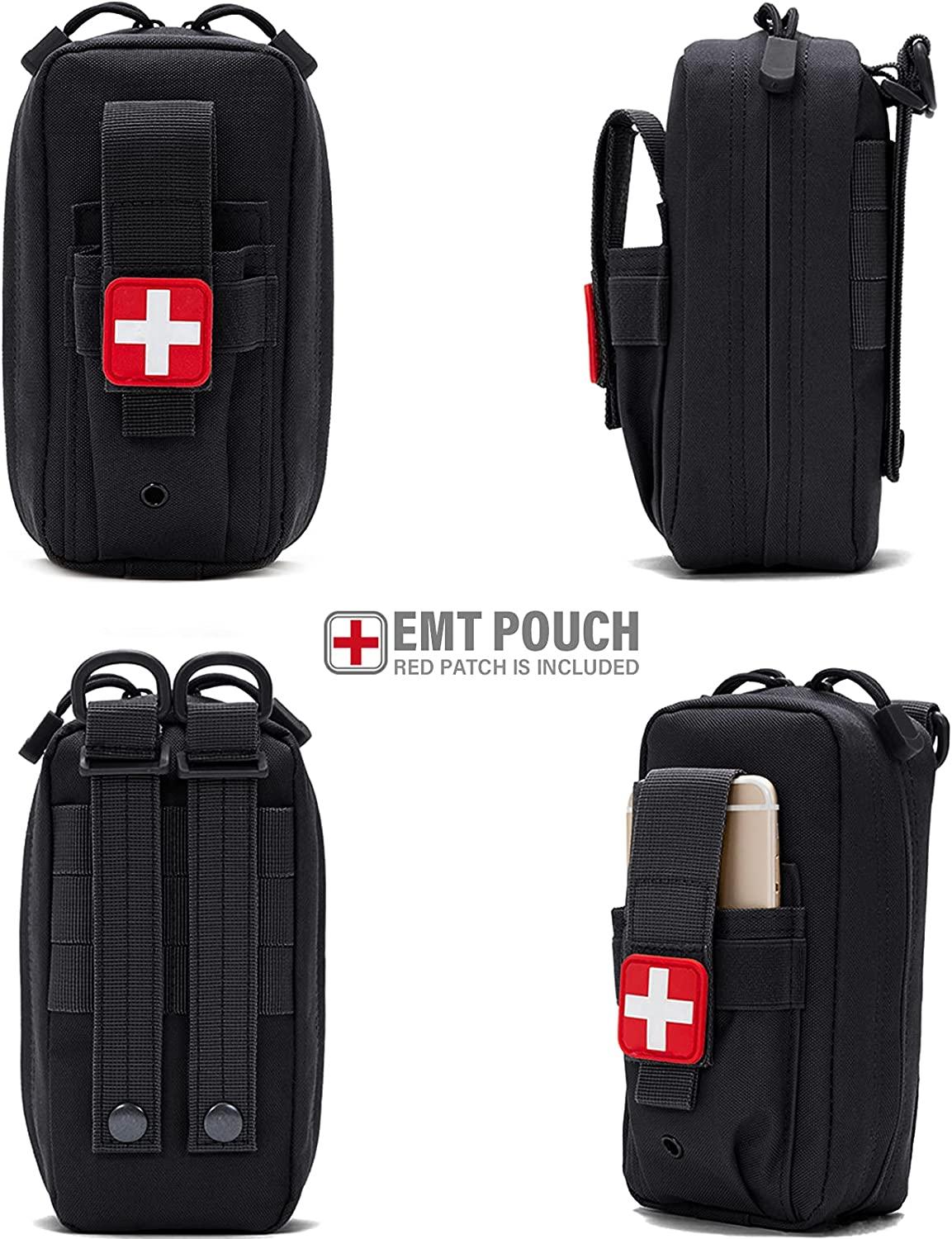 LIVANS Tactical MOLLE Medical Pouch - Rip-Away EMT First Aid Kit | IFAK ...