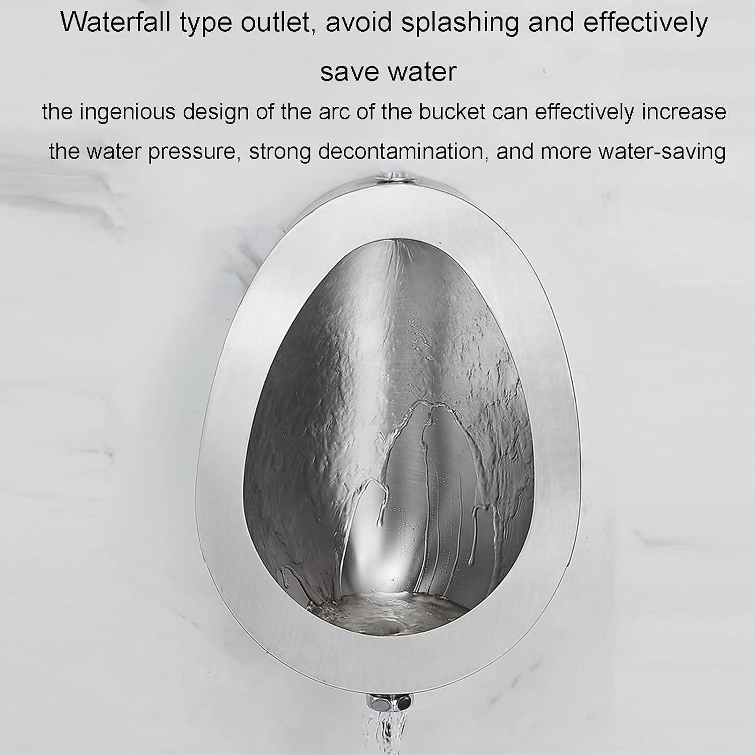 Stainless Steel Wall-Mounted Urinal Men's Urinal Public Toilet Urinal ...