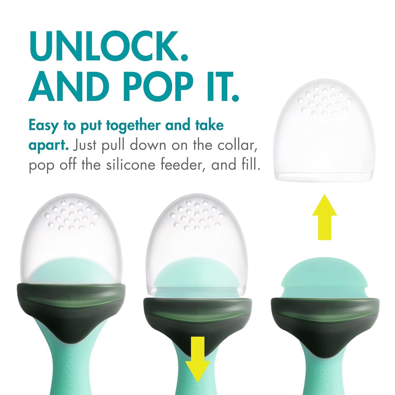 Boon Pulp Silicone Baby Feeder 1 Count Mint & Green - Pack of 2 | Soft ...