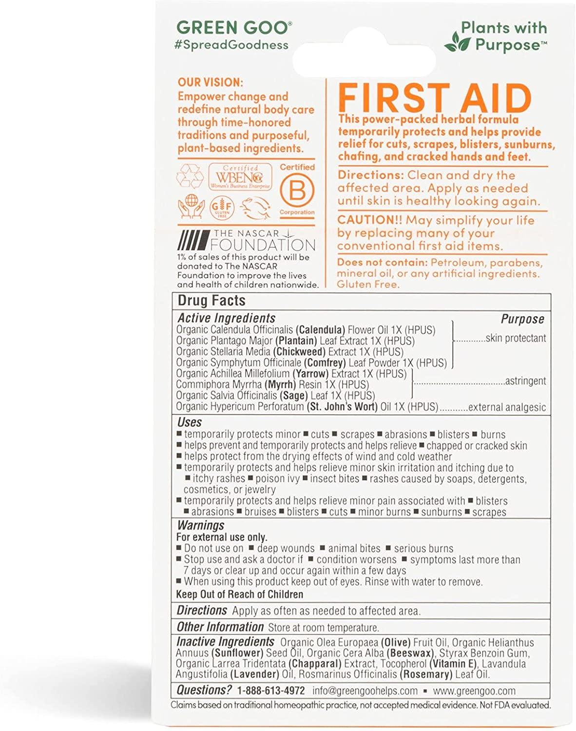 Green Goo Natural First Aid for Cracked Hands & Feet - 1.82 oz Tin ...