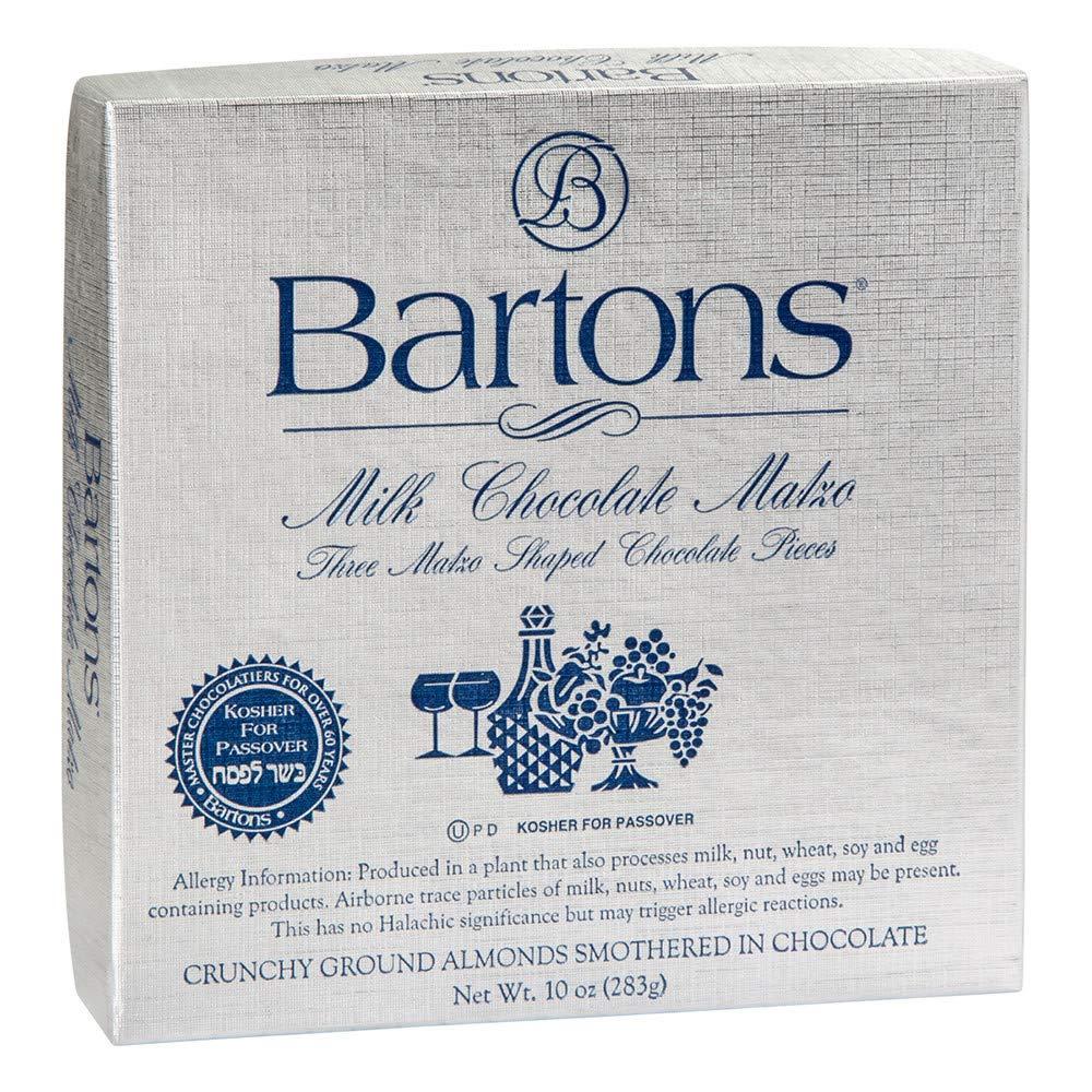 Bartons Milk Chocolate Almond Matzo - Kosher For Passover - 10oz | Buy ...