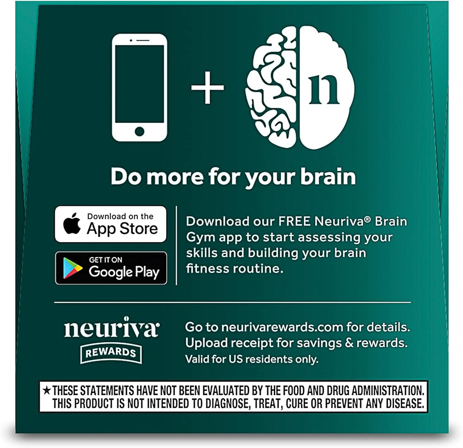 NEURIVA ULTRA Decaffeinated Nootropic Brain Supplement - Mental ...