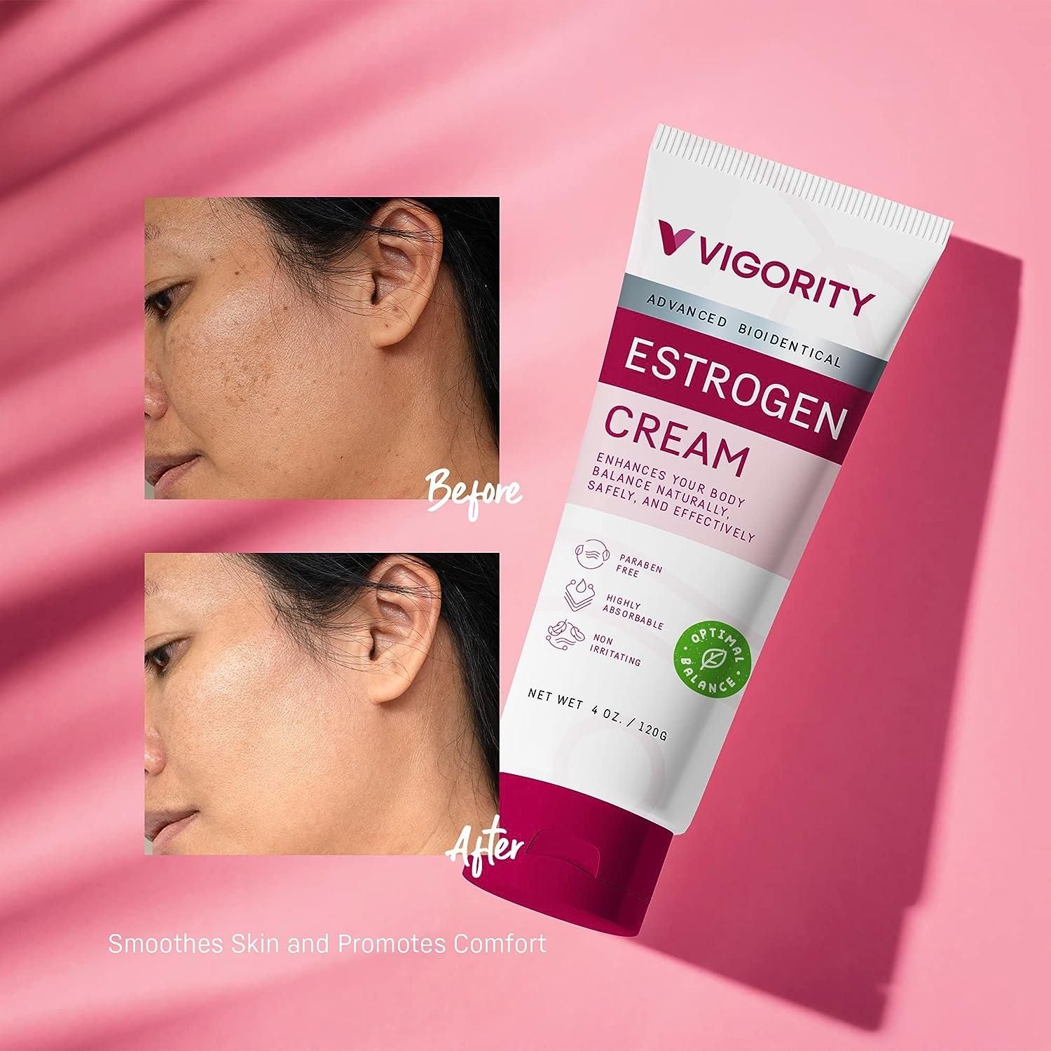 Natural Bioidentical Estrogen Cream for Menopause Relief & Hormonal ...