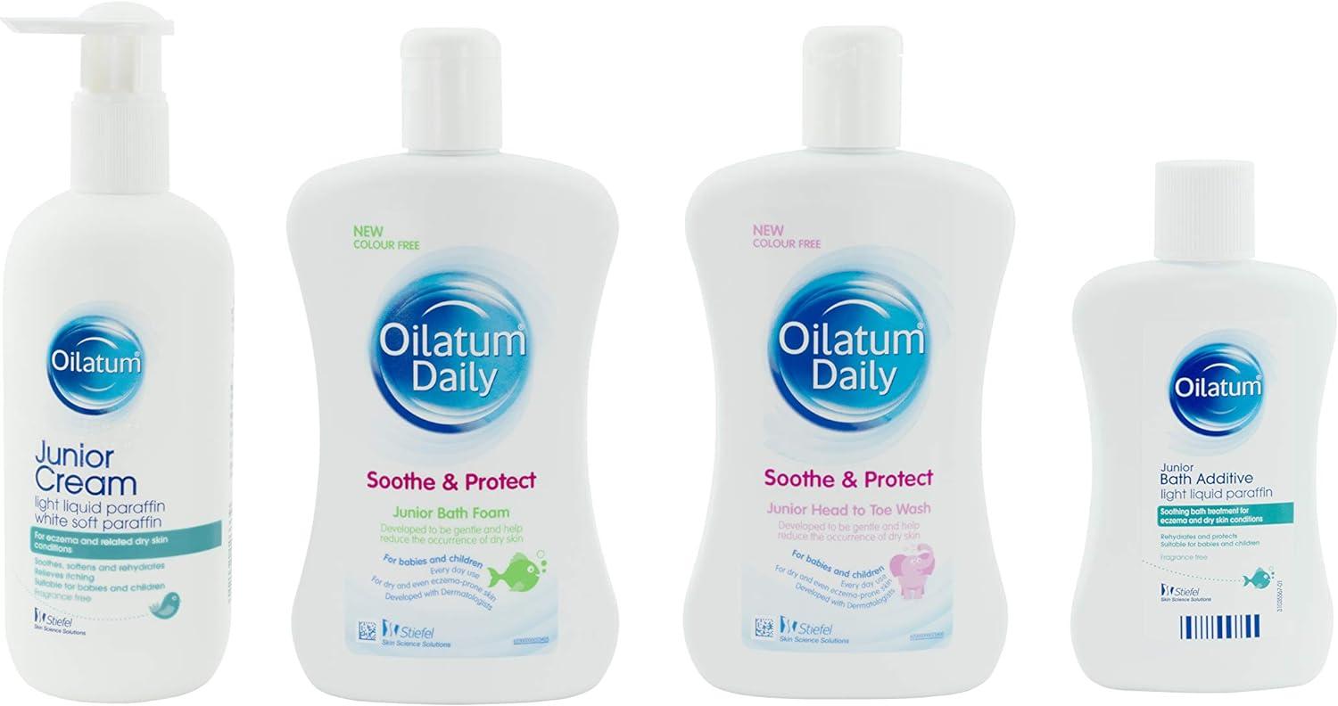 Oilatum Junior Cream for Eczema and Dry Skin Conditions - 350 ml (Pack ...