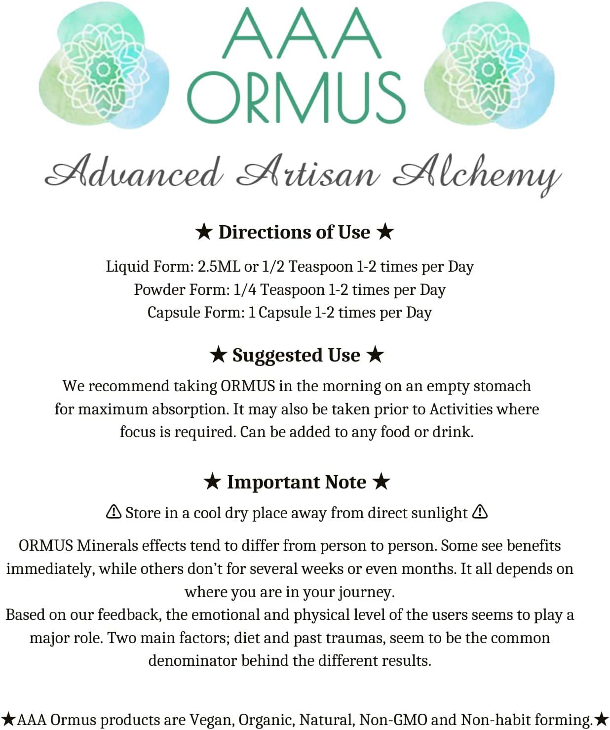 ORMUS Rose Monoatomic Gold Capsules - The Philosophers Stone - Vegan ...