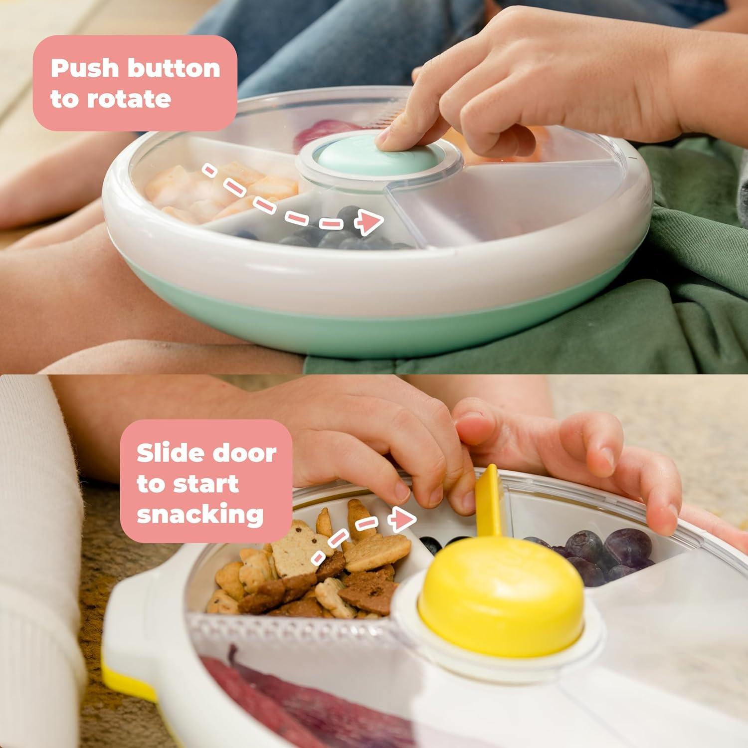 GoBe Kids Large Snack Spinner Bundle - Mint Green | Reusable 4 ...