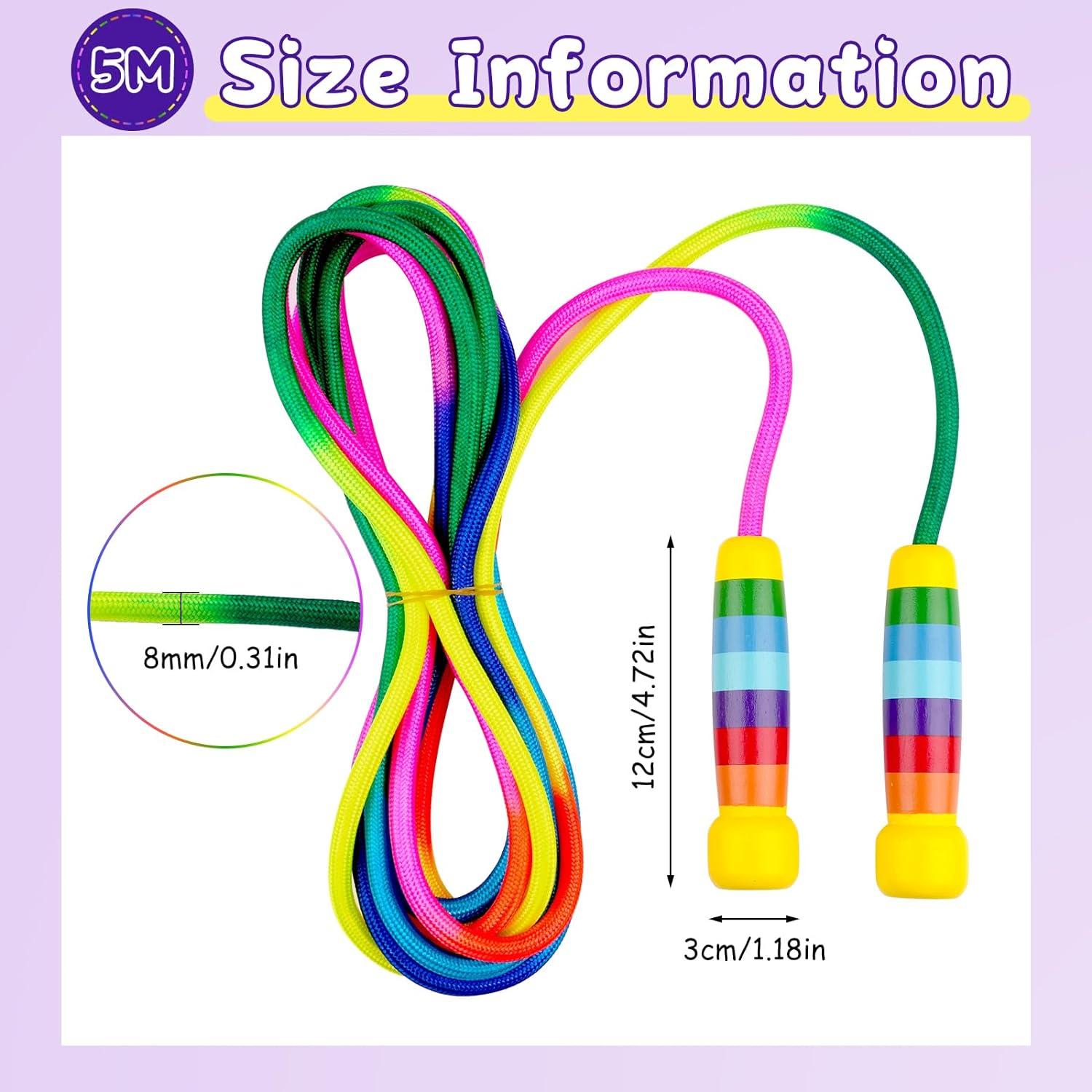 5m Spring Rope Jumping Rope for Groups with Wooden Handles | Perfect ...