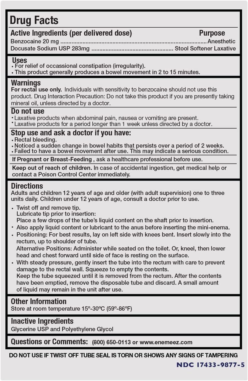 Docusol Plus Mini Enema Clear 5ml 5 Count - Docusate Sodium with ...