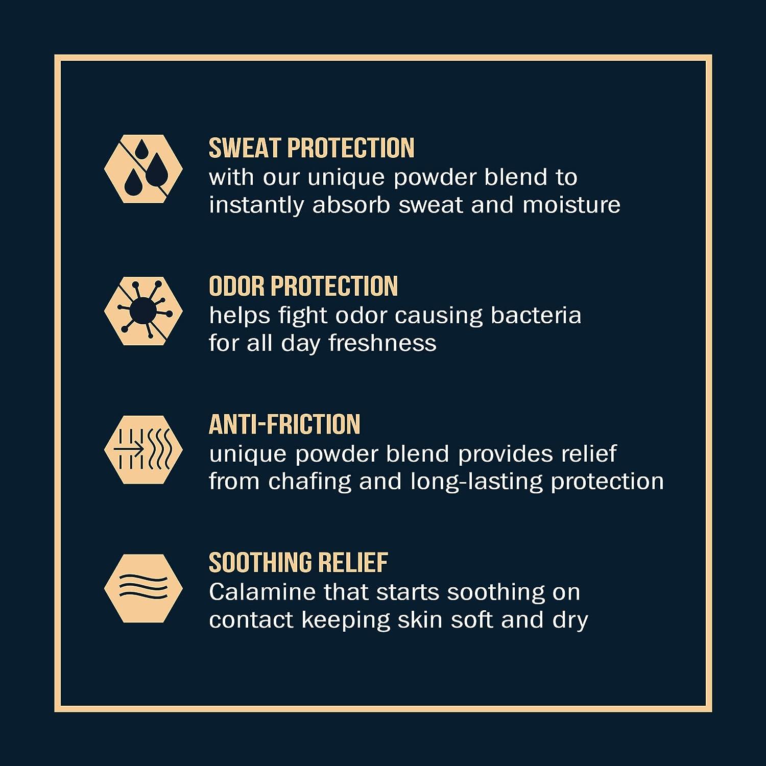 Certain Dri Body Powder 8 Oz - Maximum Sweat Absorption for Men and ...