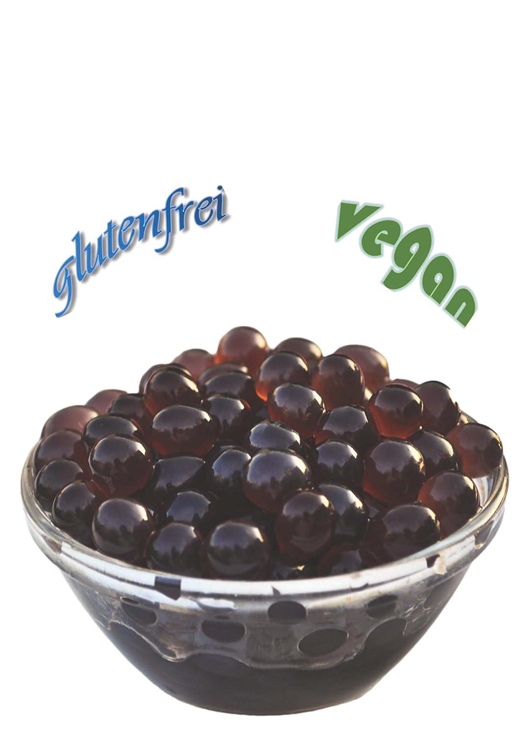 600g Blueberry Popping Boba Pearls - Vegan Bubble Tea Topping Set ...