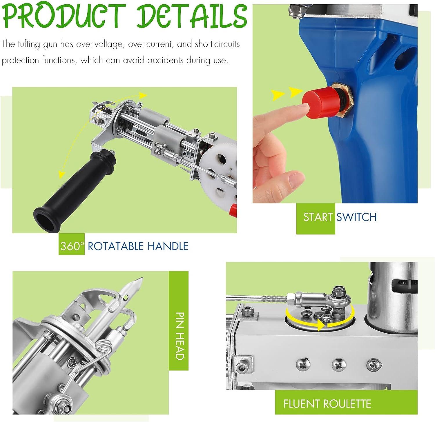 Tufting Gun Kit Cut Pile Rug Tufting Gun Electric Carpet Weaving ...