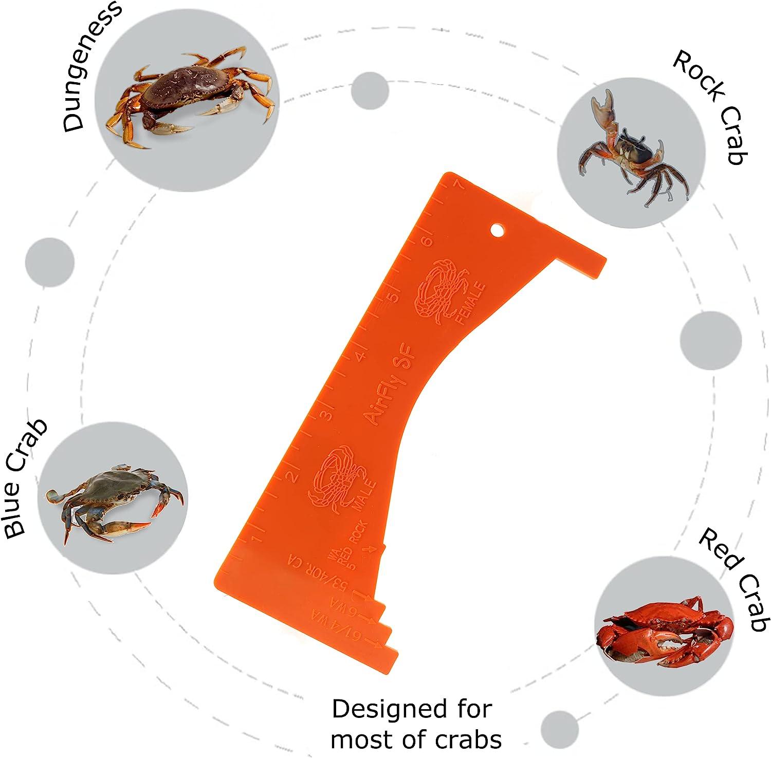 AirFly Crab Gauge - Accurately Measure Dungeness & Rock Crabs - Convex ...