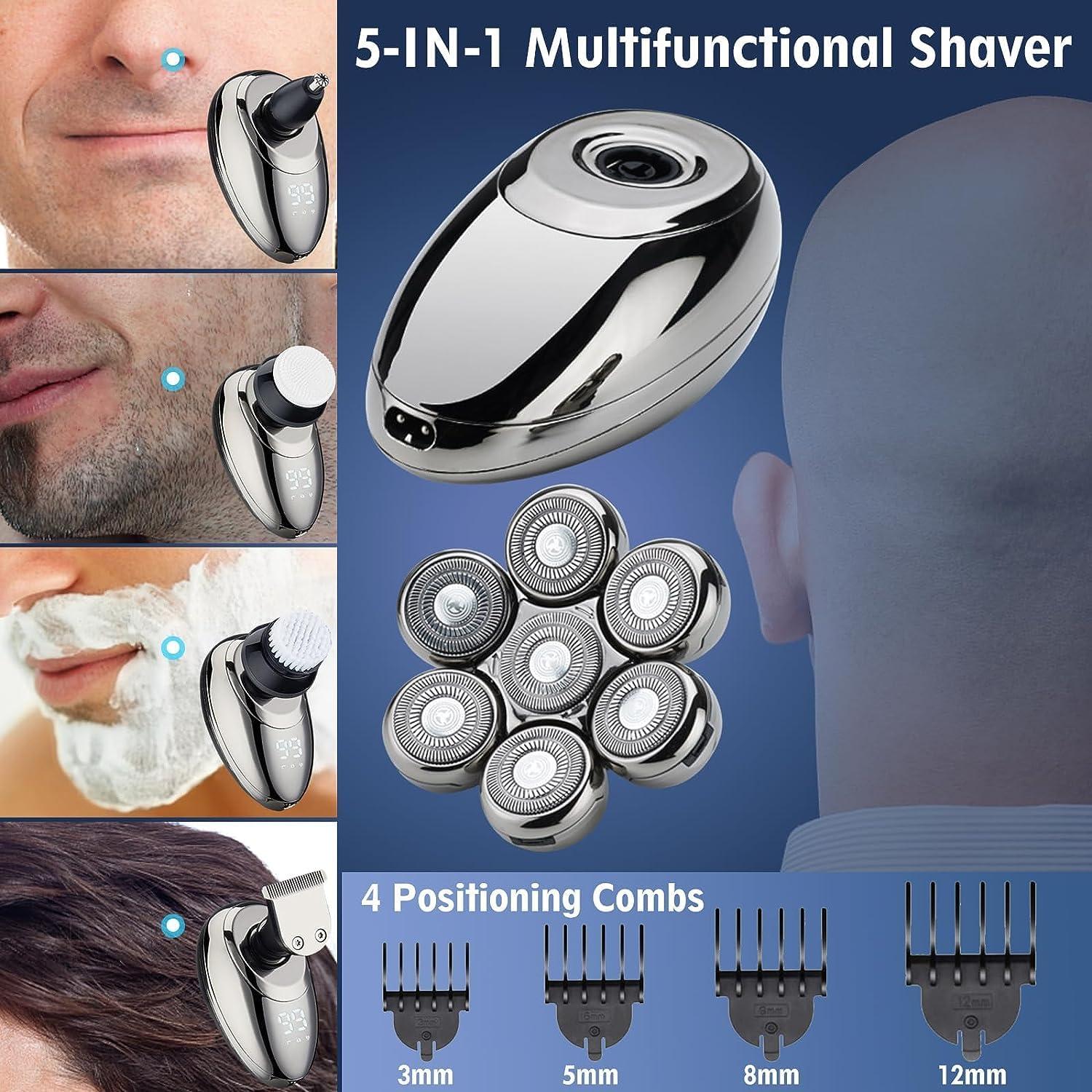 Head Shavers for Bald Men 7D Upgraded Shavers for Men with LED Display ...