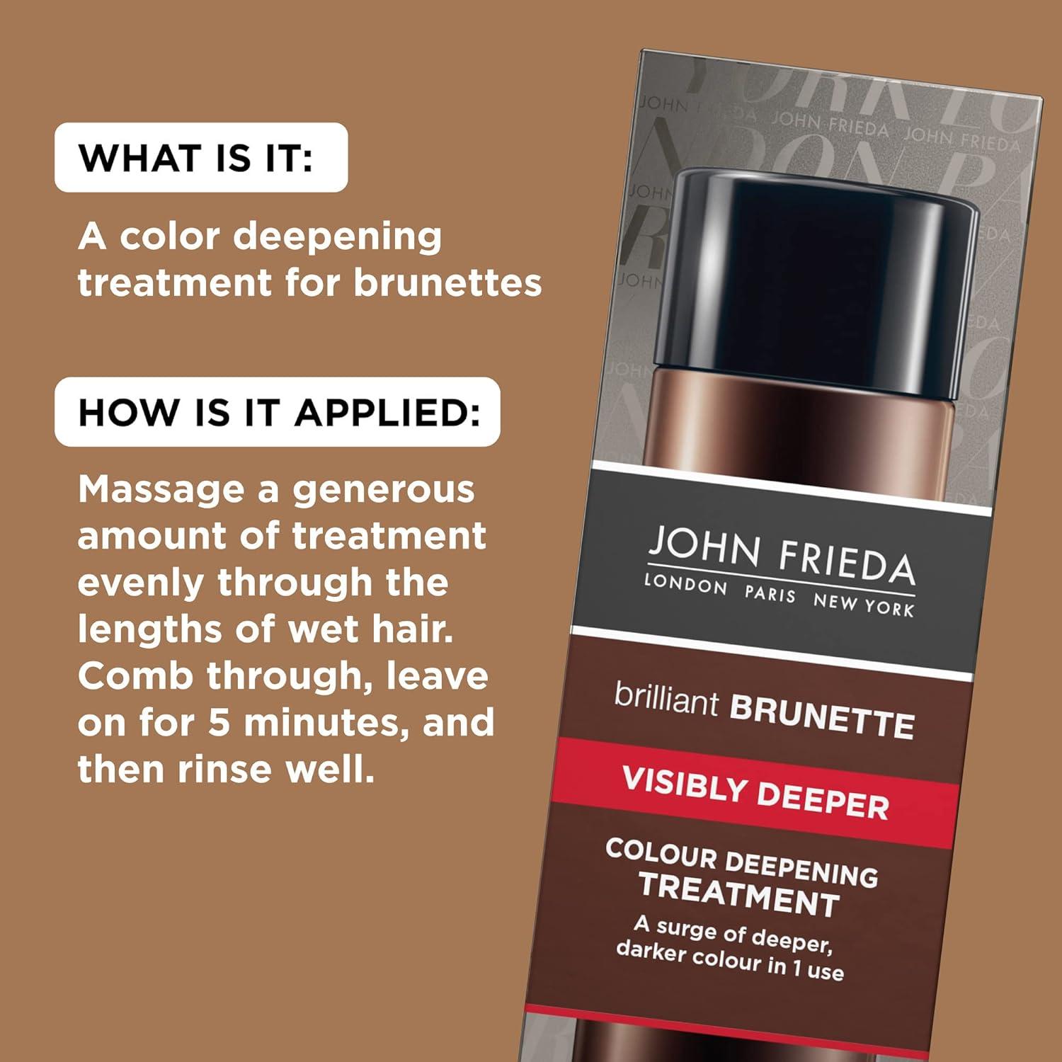 John Frieda Brilliant Brunette Hair Color Deepening Treatment for Cocoa ...