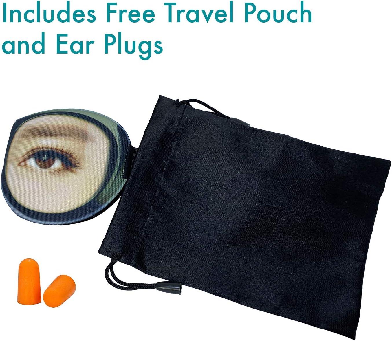 Okami Funny Eye Mask Blackout Sleep Mask with Eyes Open + Free Travel ...