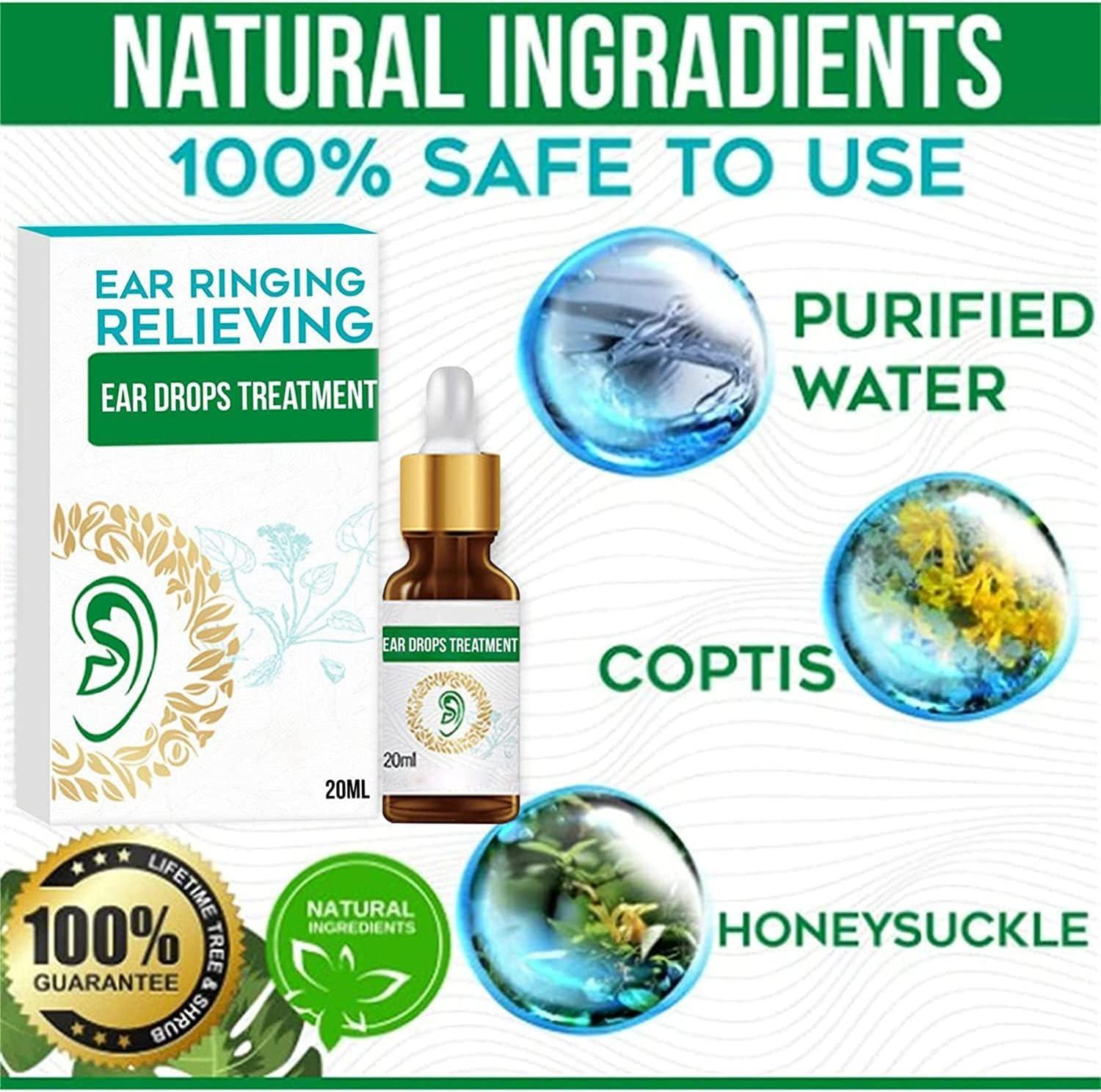 Ear Drops for Pain Relief, Earache, Tinnitus & Ear Ringing - Adults ...
