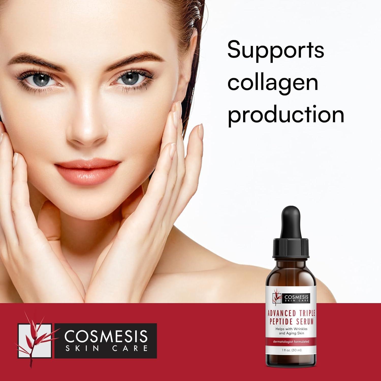 Advanced Triple Peptide Serum - Anti-Aging Wrinkle Reduction & Collagen ...