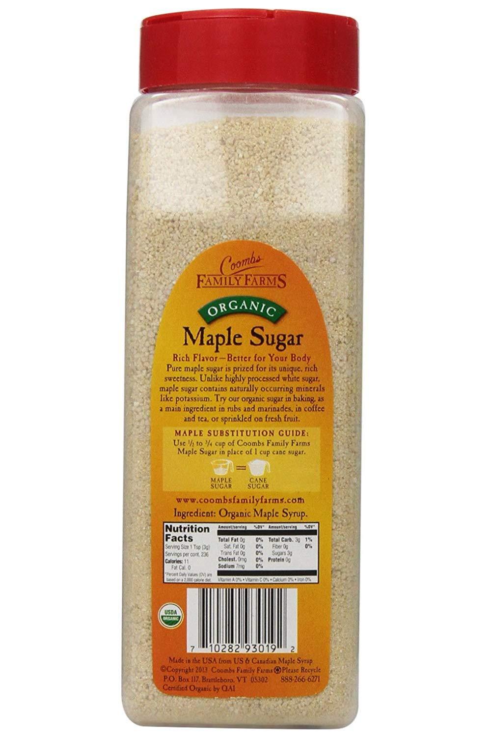 Coombs Family Farms Organic Maple Sugar - 1lb 9oz | Pure & Natural ...