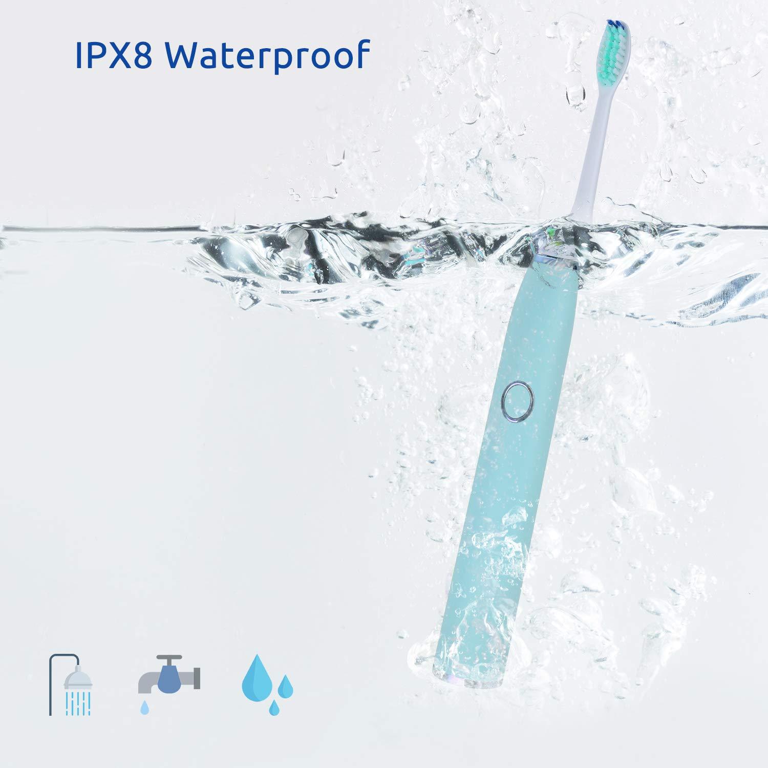 WISSBLUE Electric Toothbrush - USB Rechargeable smart sonic toothbrush ...