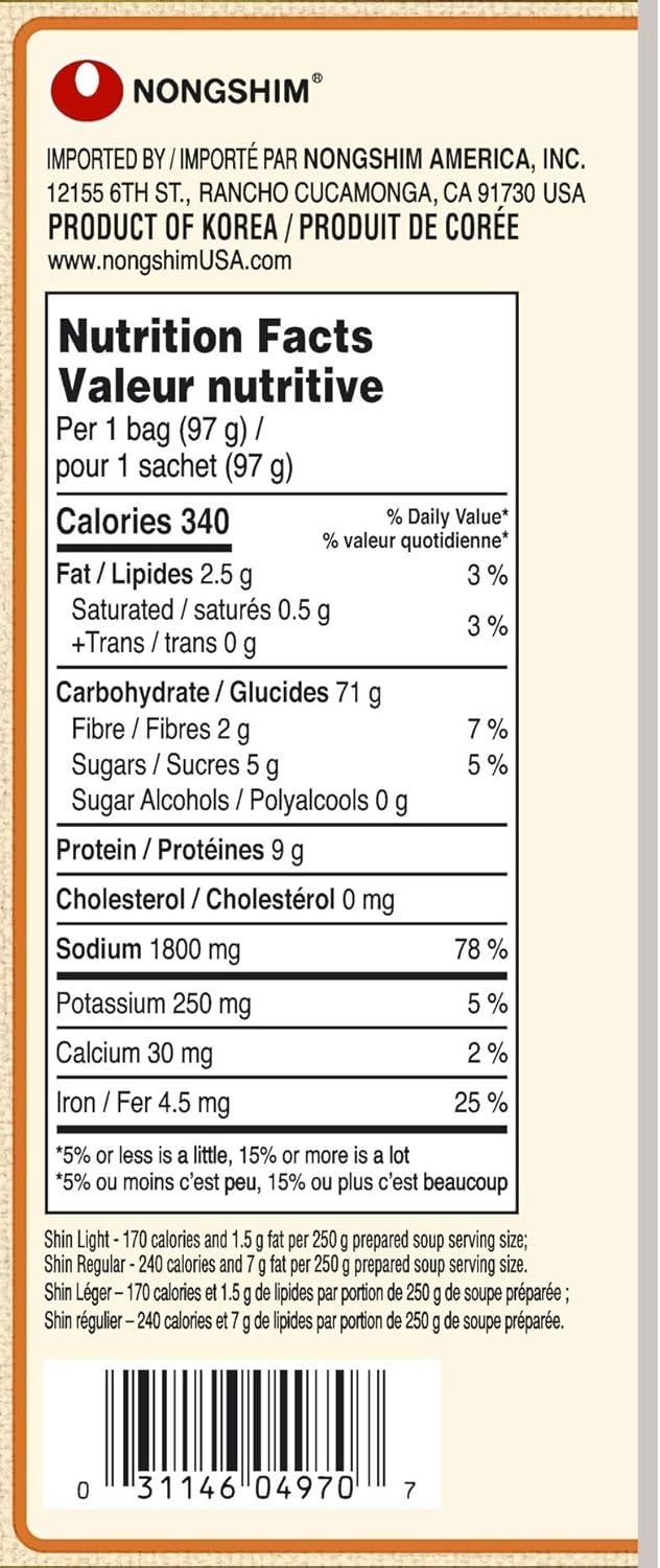 Nongshim Shin Light 388 Grams