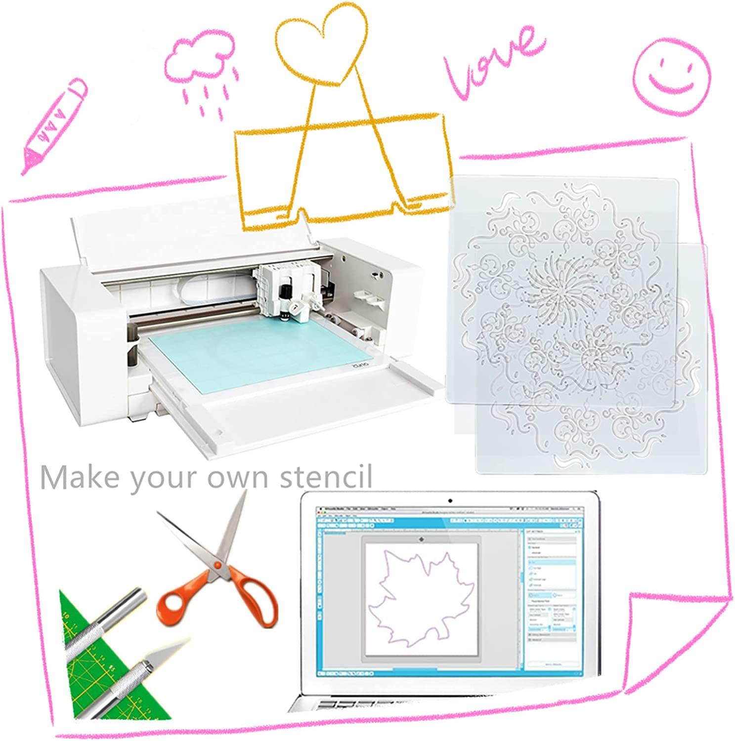 12 Pack 6 mil Blank Mylar Stencils for Cutting - 12x12 inch Clear ...