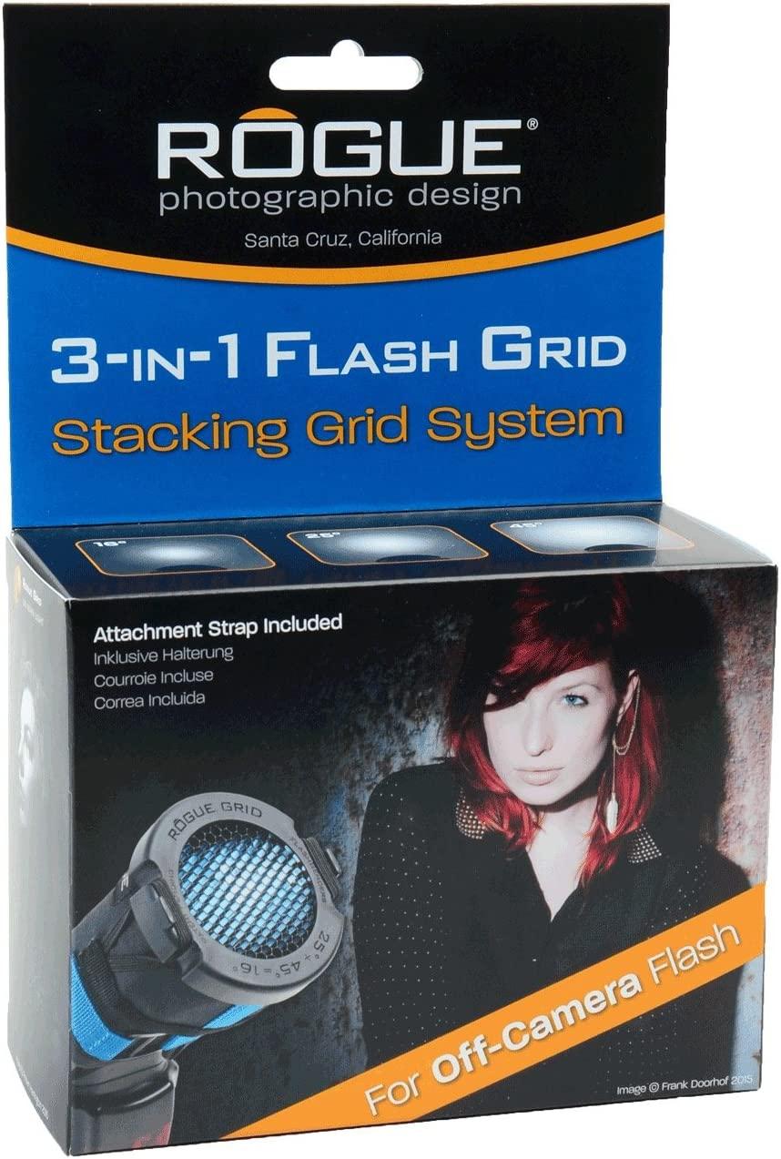 Rogue 3-in-1 Flash Grid System with 3-Gel Set Black | Versatile ...