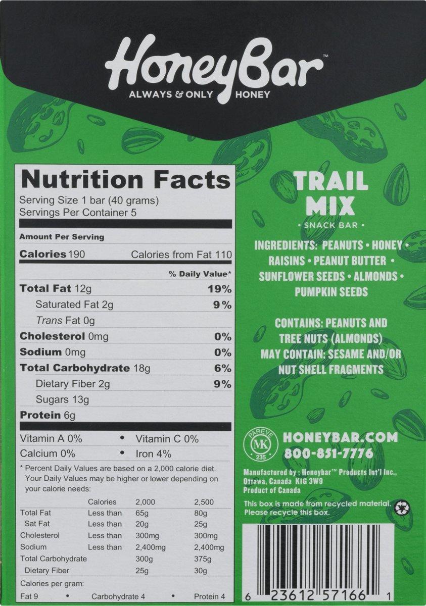 HoneyBar Snack Bar Trail Mix - Gluten-Free, Non-GMO, Vegetarian - 1.4 ...
