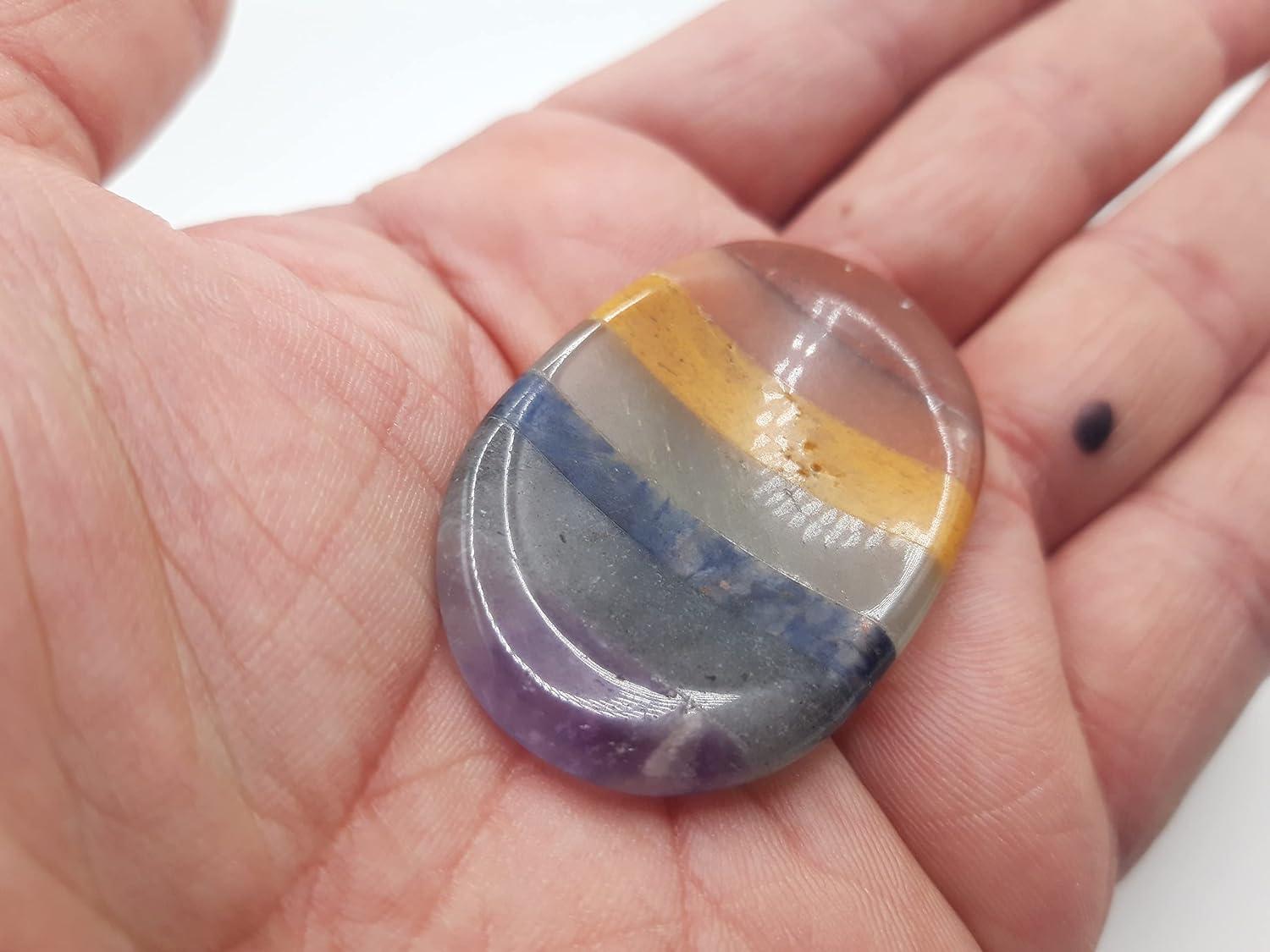 7 Chakra Worry Stones - Premium Healing Crystals for Anxiety Relief ...