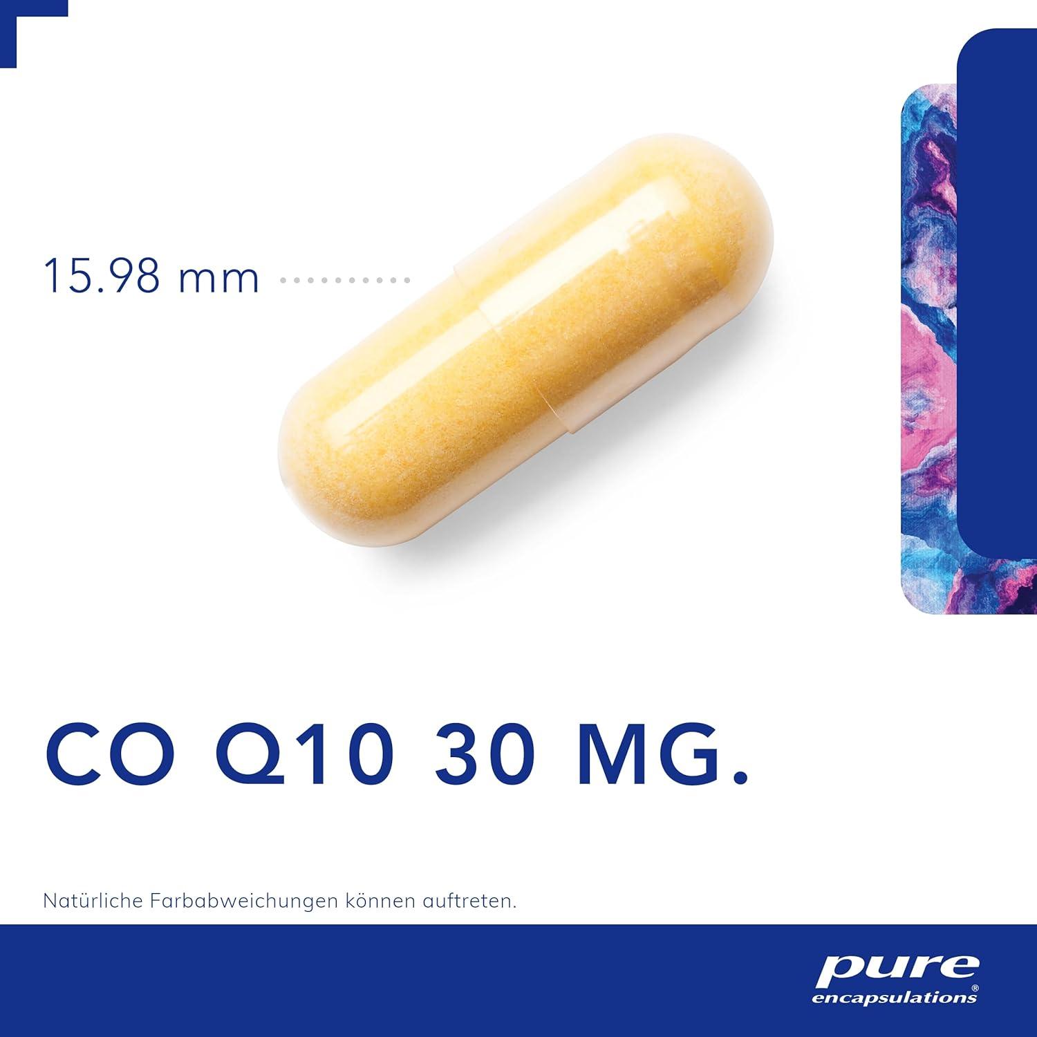 Pure Encapsulations CoQ10 30mg - Bioactive Coenzyme Q10 - 120 Capsules ...