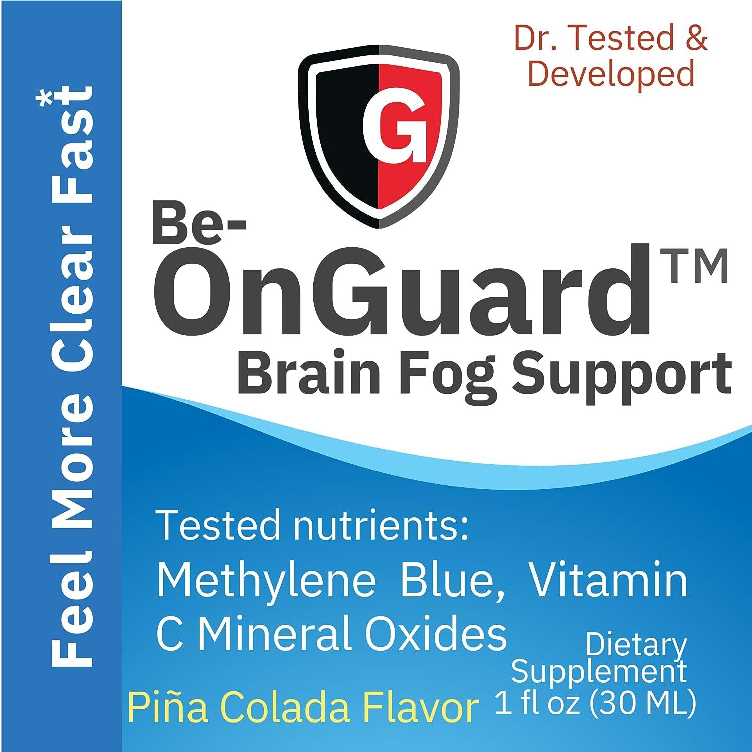 Be-Onguard Brain Fog Supplement - Methylene Blue & Vitamin C - Memory ...