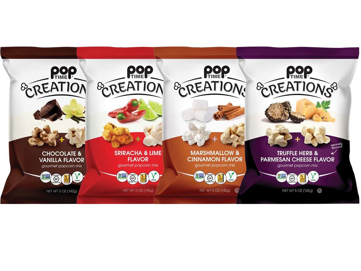Poptime Creations Truffle Herb & Parmesan Popcorn - 5oz Bags (6 Pack ...