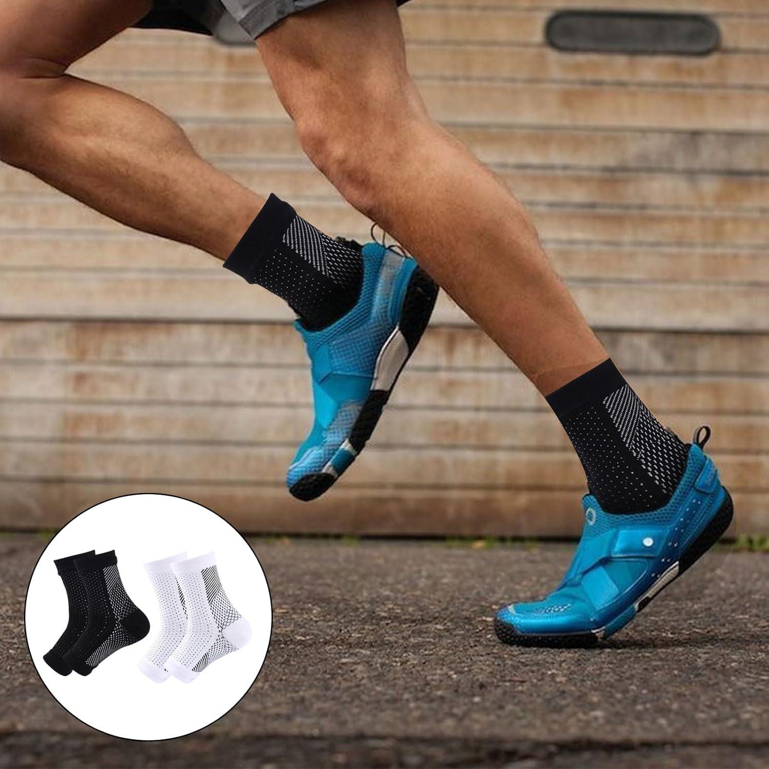 Neuropathy Socks for Men and Women - 4 Pairs, Plantar Fasciitis Relief ...