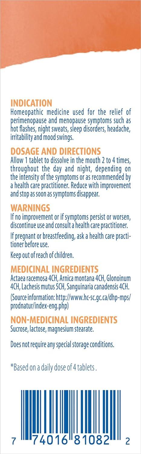 Boiron Acteane 120 CT for Hot Flashes Relief - Natural Menopause Support