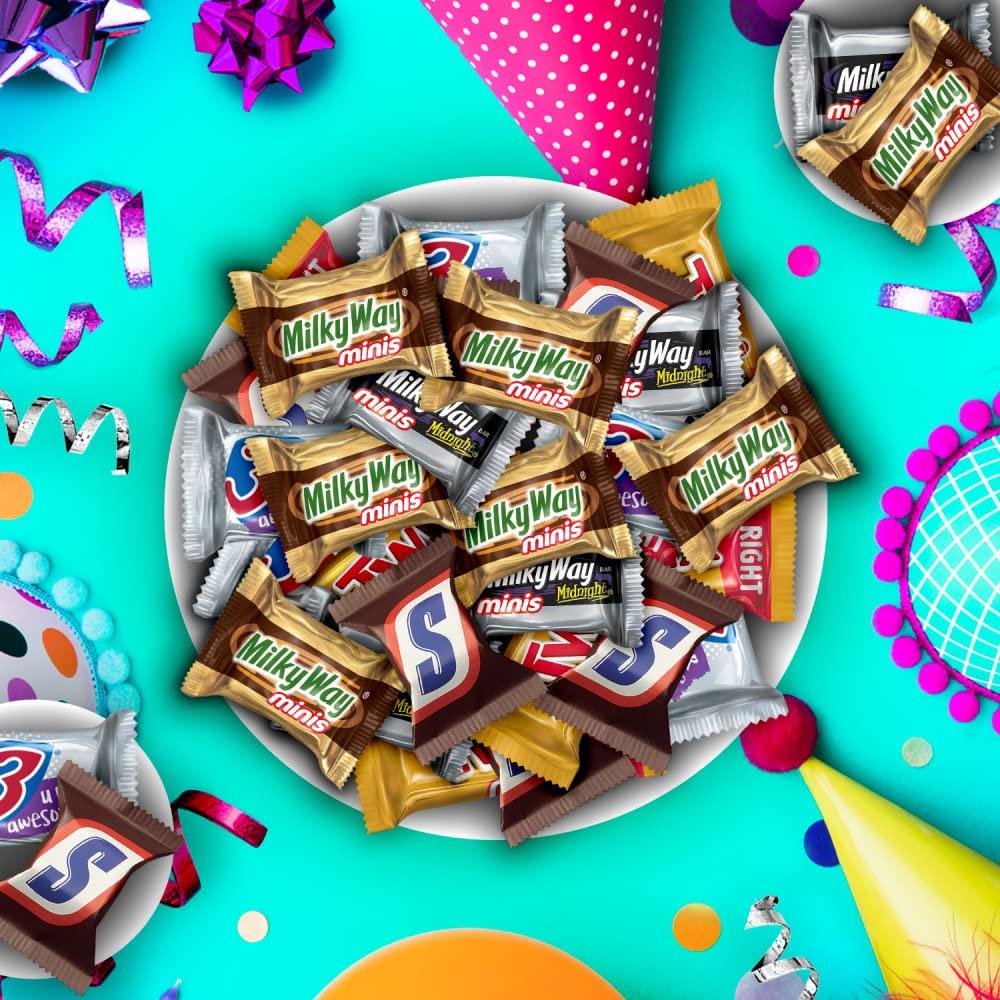 Snickers, Twix, Milky Way & 3 Musketeers Minis Variety Pack - 125 Piece ...