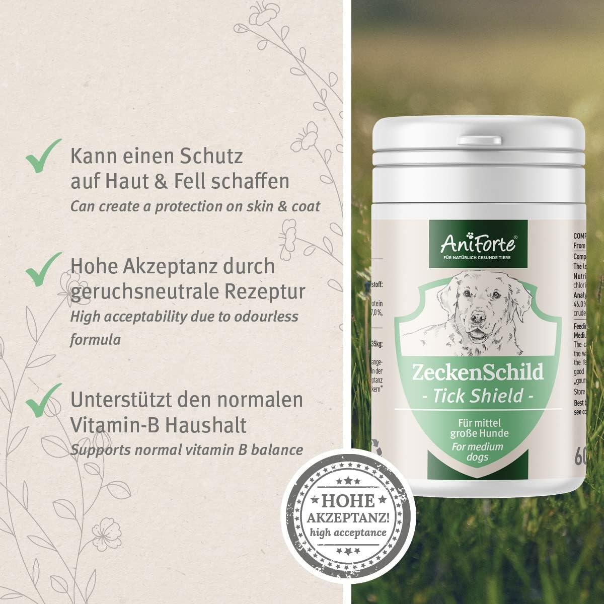 AniForte Tick Protection for Dogs (10-35 kg) - 60 Natural Capsules for ...
